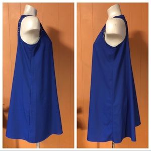 Grace Dresses | Dresses | Grace Dresses Blue Vneck Lace Shift Dress M ...